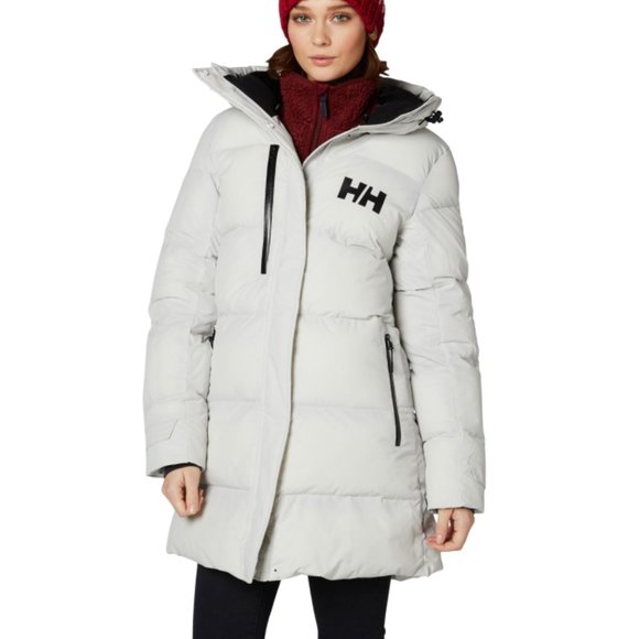 Helly Hansen | Jackets & Coats | Helly Hansen White Adore Puffy Hooded ...